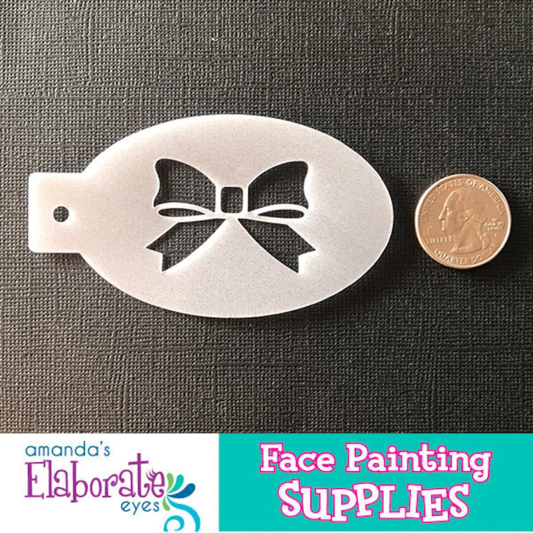BOW - Face Painting Stencil (mini) - Etsy
