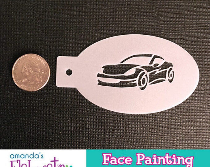 RACE CAR - Face Painting Stencil (mini) - Etsy