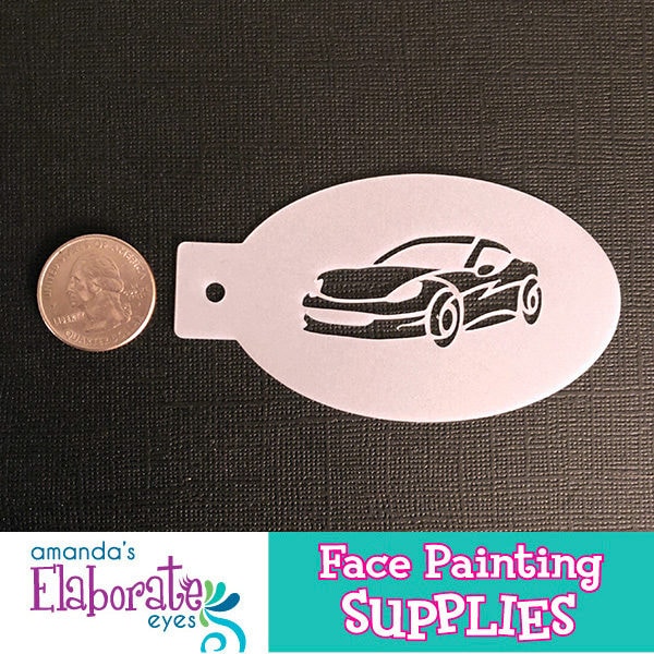 RACE CAR Face Painting Stencil Mini | Etsy