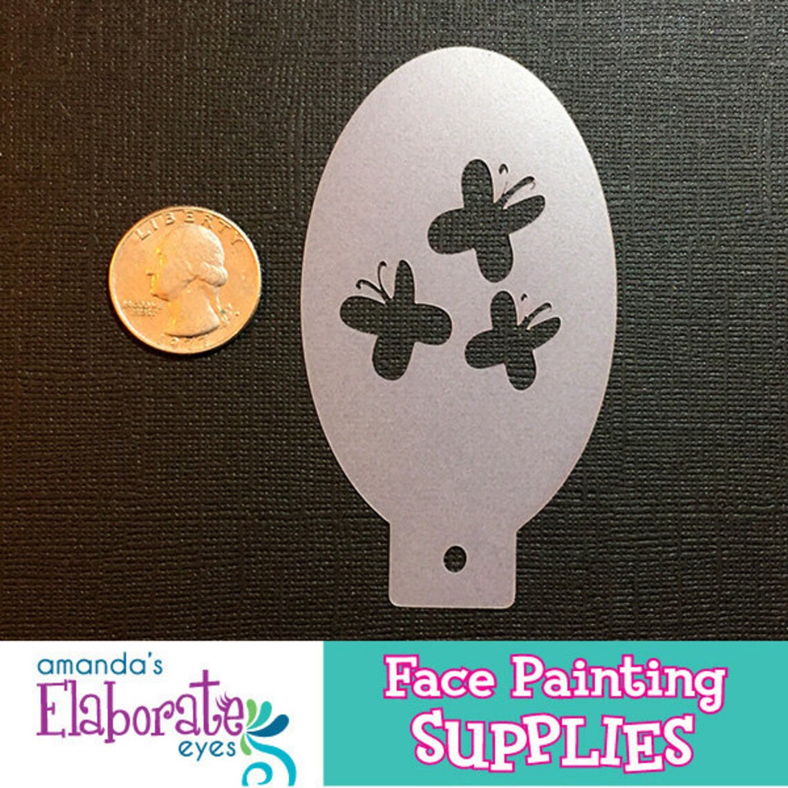 MLP FLUTTERSHY Cutie Mark - Face Painting Stencil (mini) - Etsy