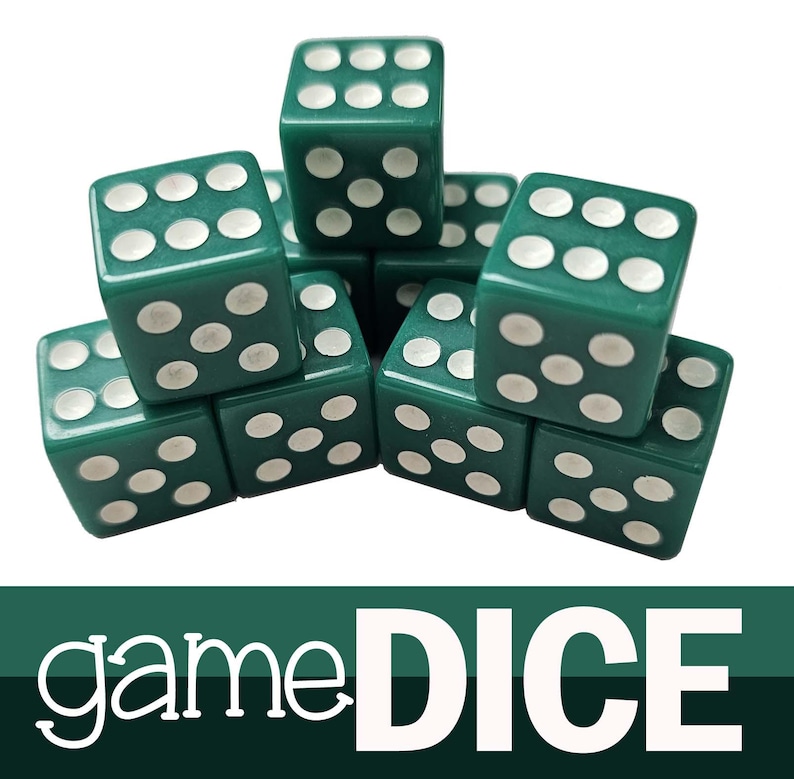 Bunco Party Dice Set: Custom Colors, 9 Square Dice (16mm) - Etsy