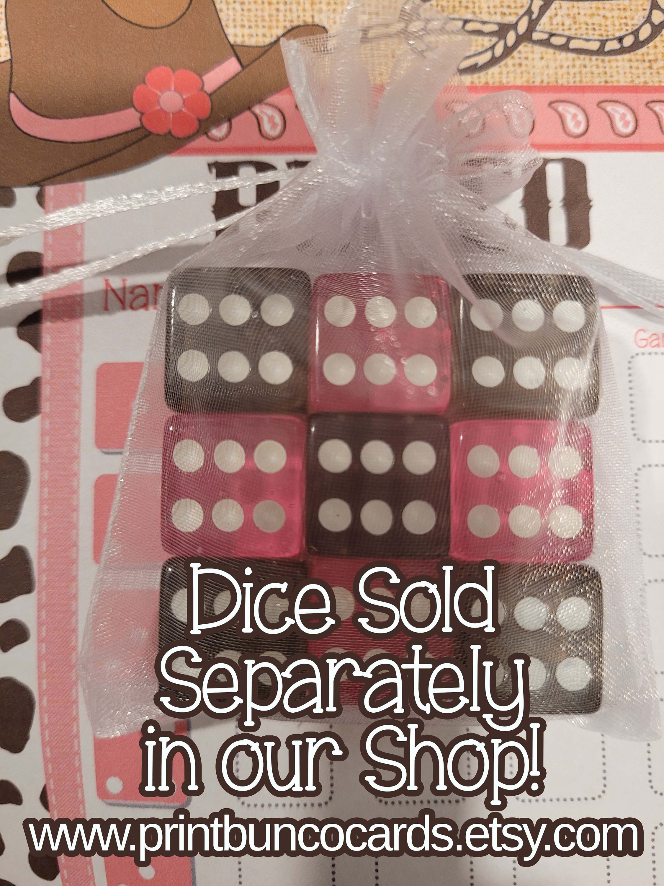 Printable Western Cowgirl Bunco Set-complete Bunco Set-bunco Card ...
