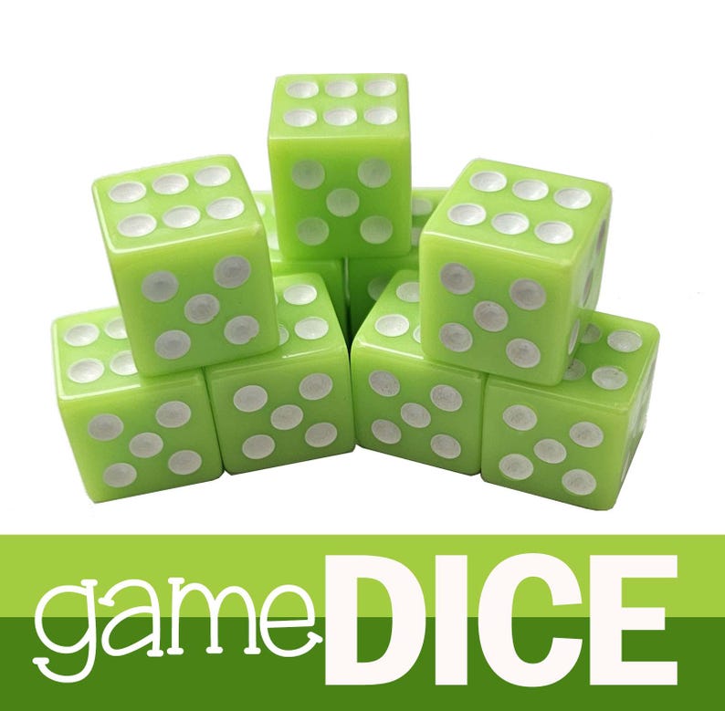 Bunco Party Dice Set: Custom Colors, 9 Square Dice (16mm) - Etsy