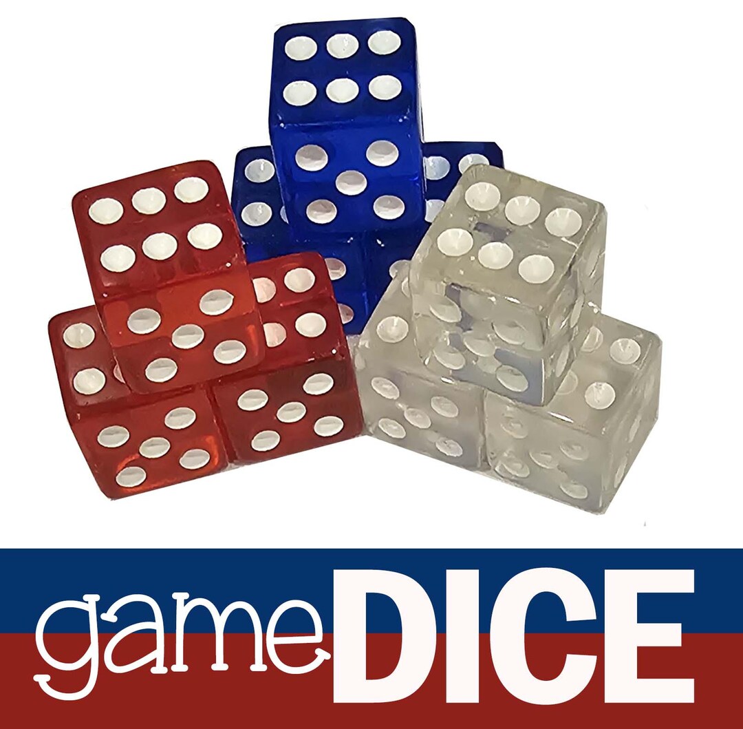 Red White Blue Bunco Dice Set: 4th of July Game Night - Etsy