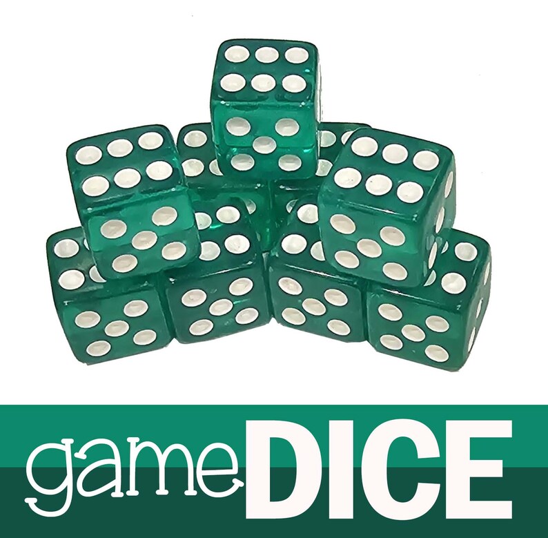Custom Bunco Dice Set: Choose Your Colors, Bag of 9 (16mm) - Etsy