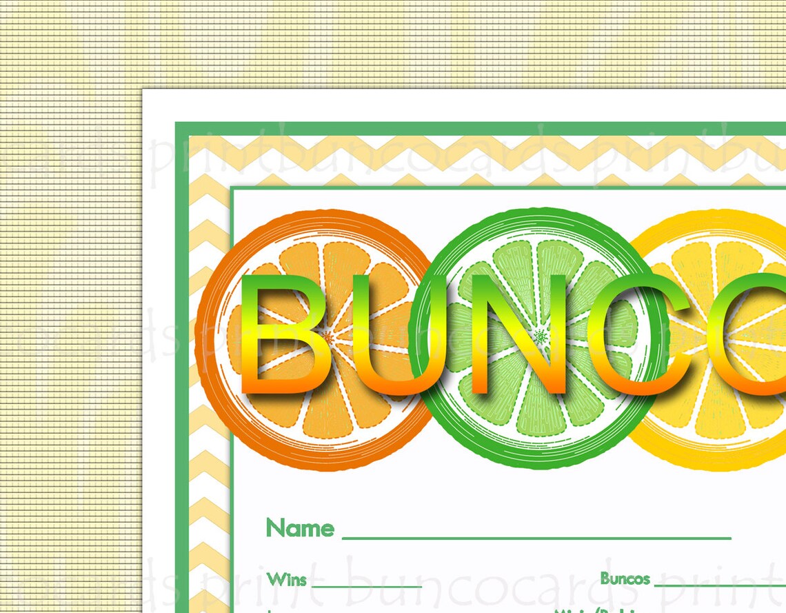 Free Printable Bunco Cards Printable World Holiday