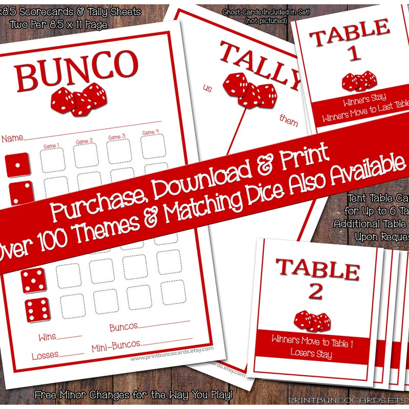 Bunco Svg - Etsy