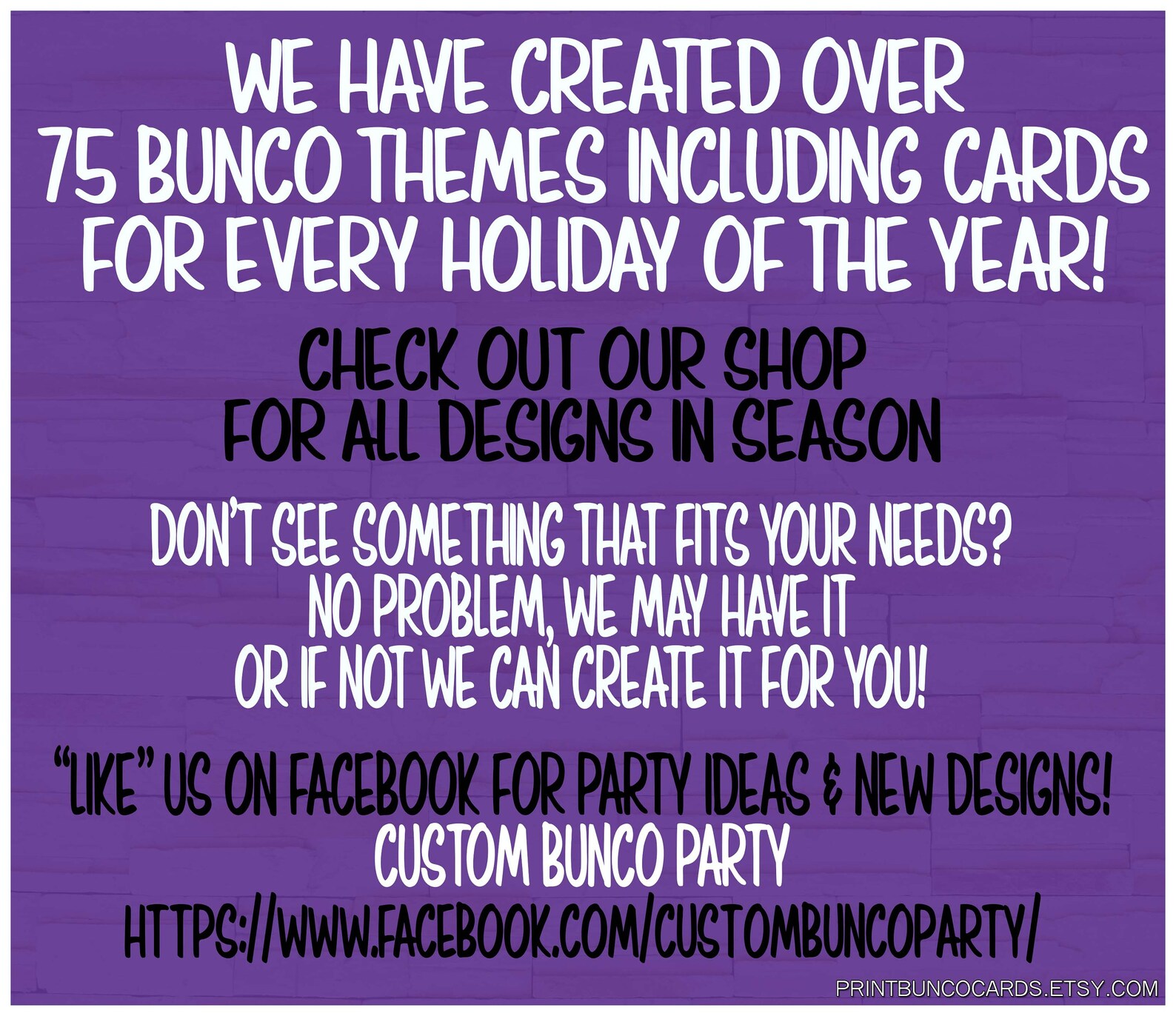 Printable Bunco Cards Bunko Scorecards Score Sheets Instant - Etsy