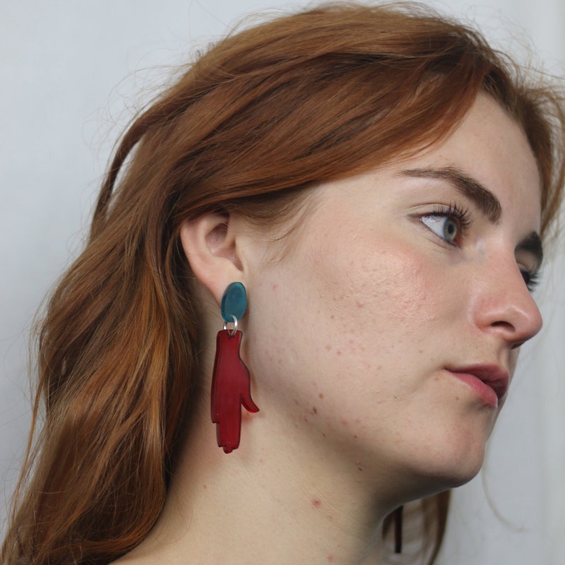 Hand Earrings - Etsy