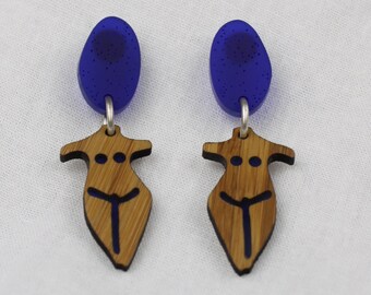 Female Form Earrings - Etsy