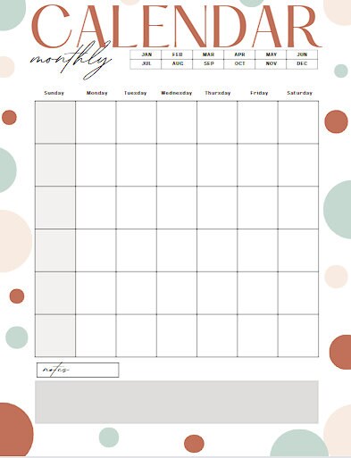 Self-care Monthly Calendar and Planner - Etsy