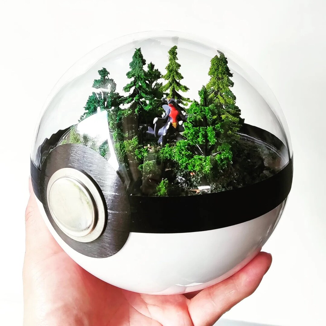 GARCHOMP (SPECIAL EDITION 6.3inch) Pokeball Diorama Terrarium - Etsy