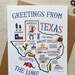 Texas-sized Birthday Greeting Card - Etsy