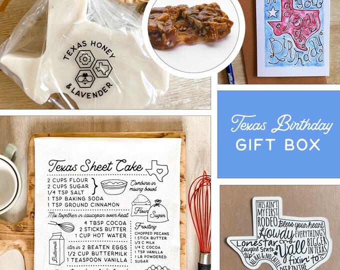 Texas Birthday Gift Box - Etsy
