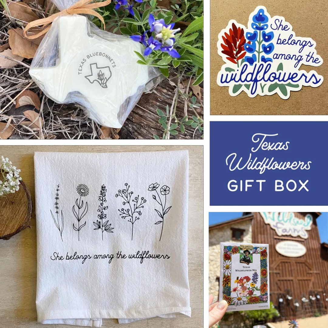 Texas Wildflowers & Bluebonnets Gift Basket - Etsy