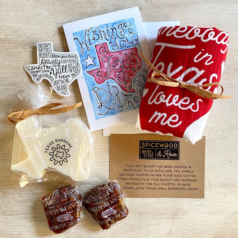 Texas Birthday Gift Box - Etsy