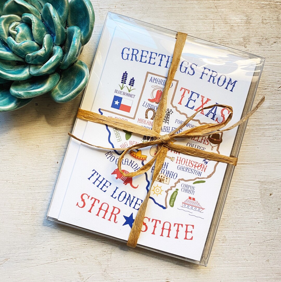Texas Note Card Collection Box Set - Etsy