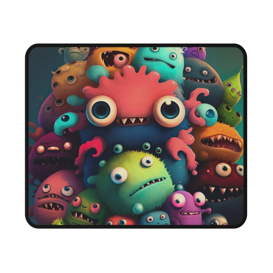 Your Desk Needs a Colorful Monster Pile Mouse Pad, A Fun & Durable ...
