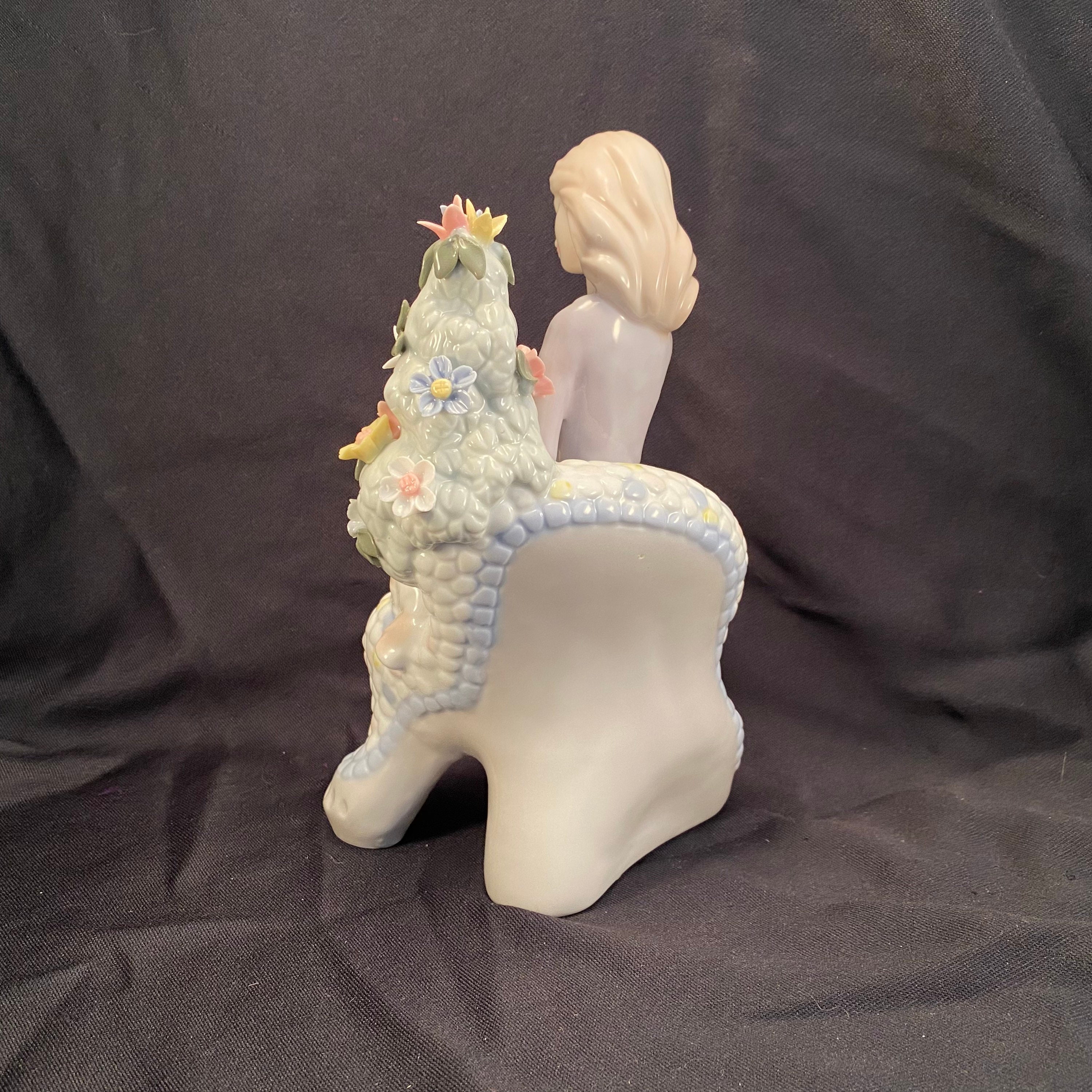 Vintage Porcelain Figurine Woman and Her Cocker Spaniel - Etsy