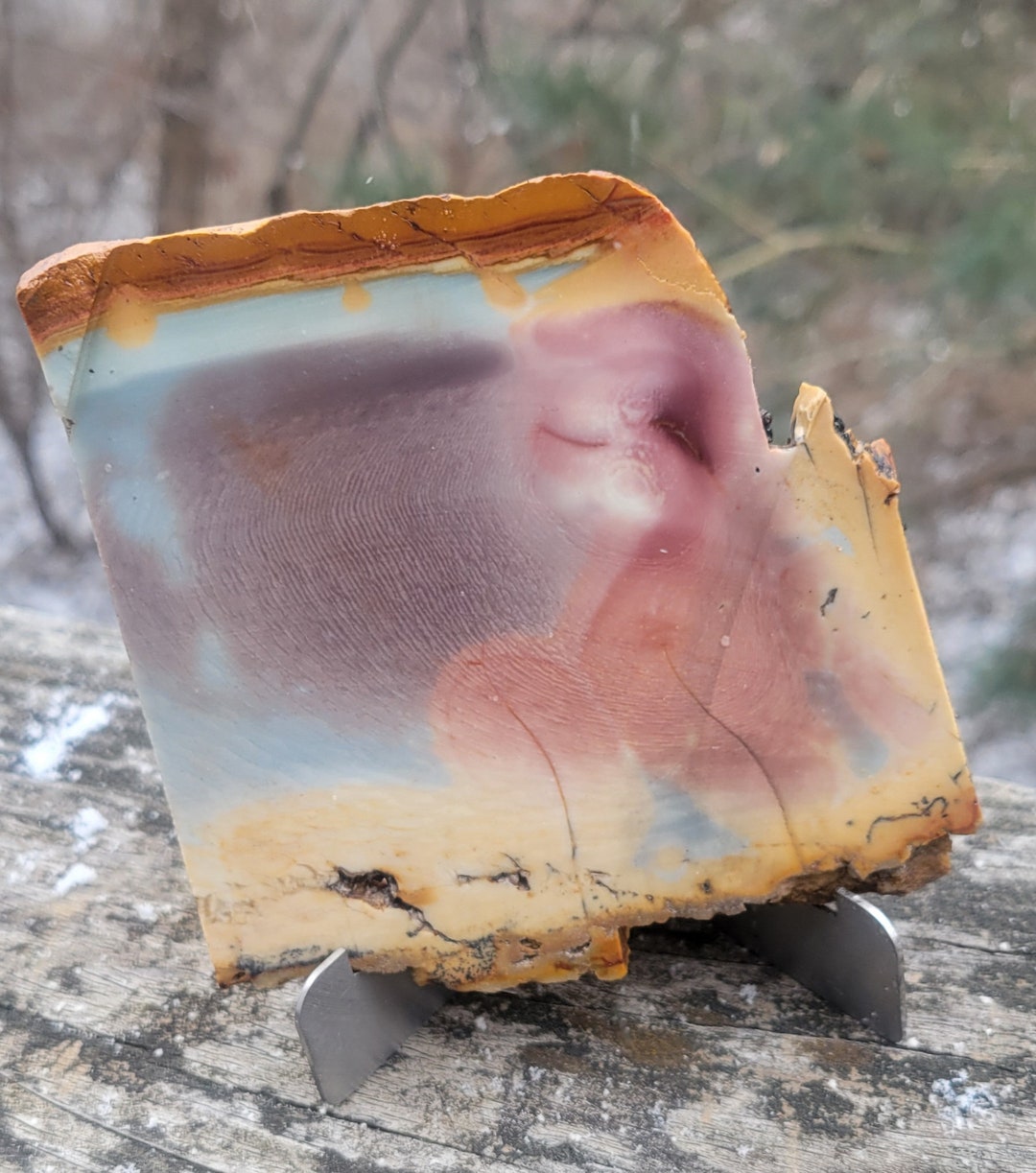 A Stunning Rough Slab of Polychrome Jasper - Etsy