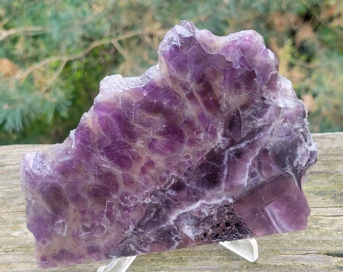 A Stunning Rough Slab of Chevron Amethyst - Etsy