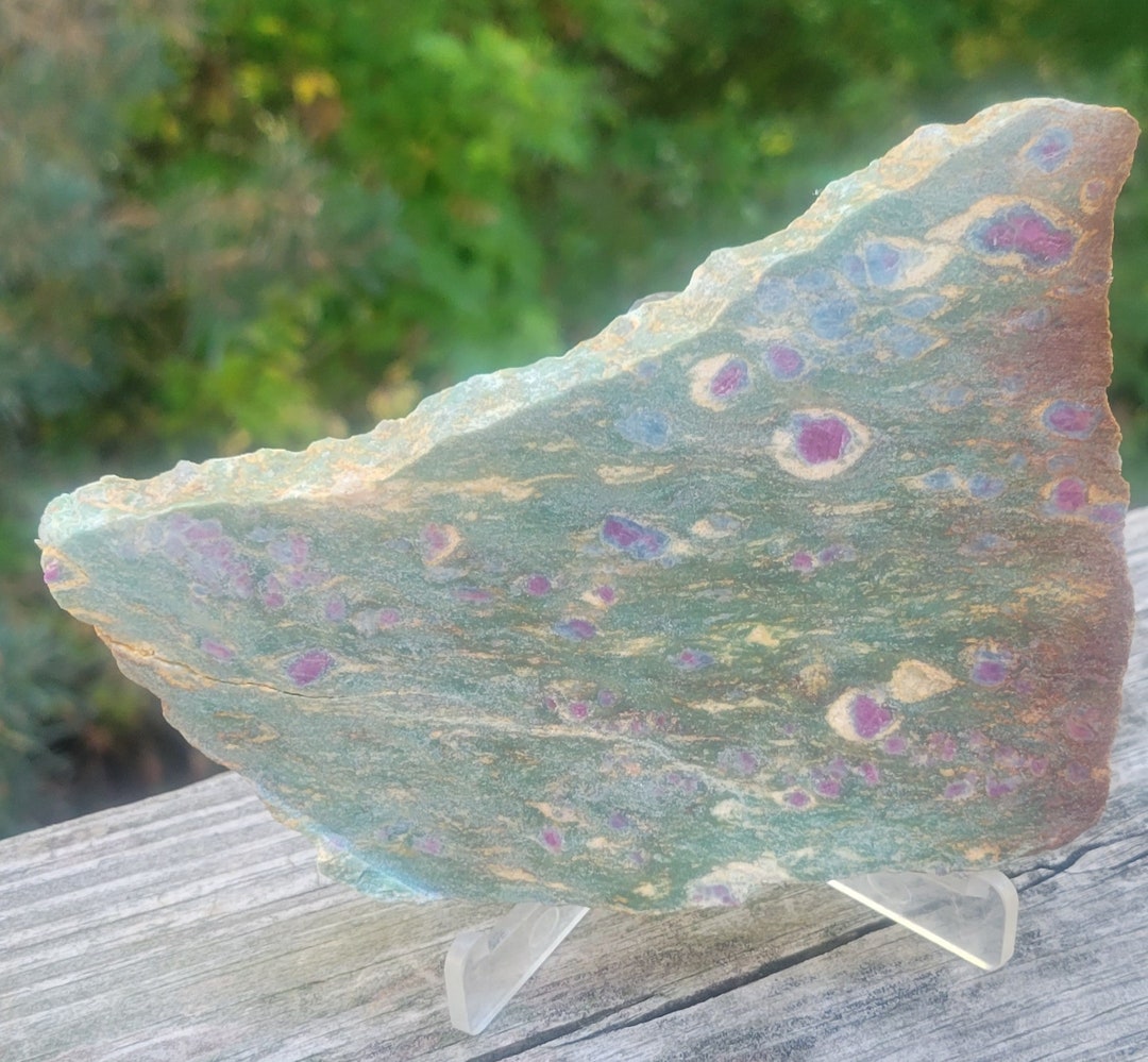 A Dazzling Rough Slab of Ruby Fuchsite - Etsy