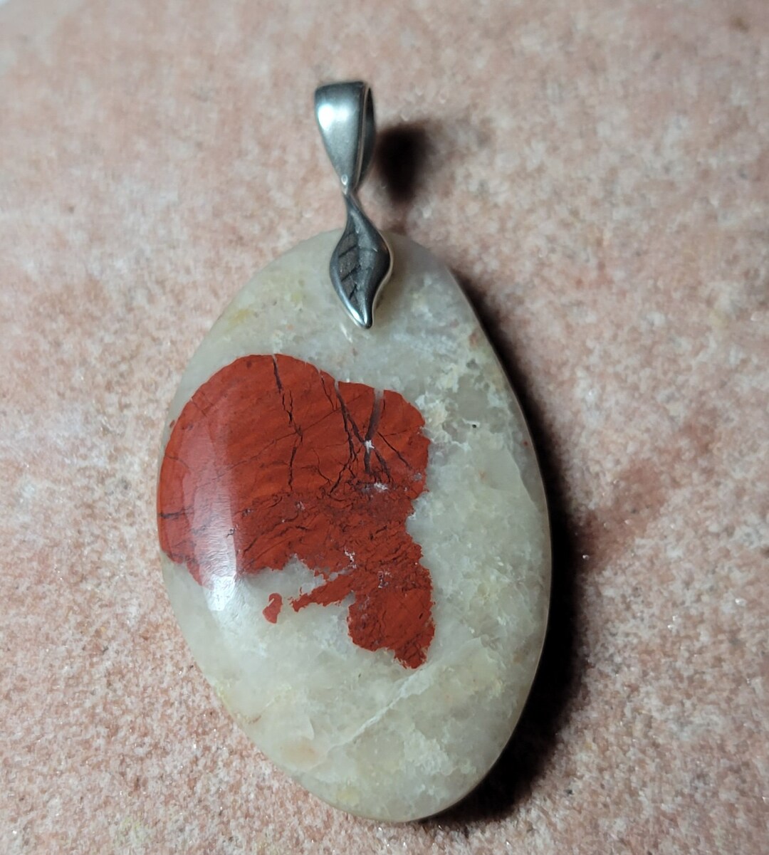 A Genuine Michigan Puddingstone Pendant With a Sterling Bail - Etsy