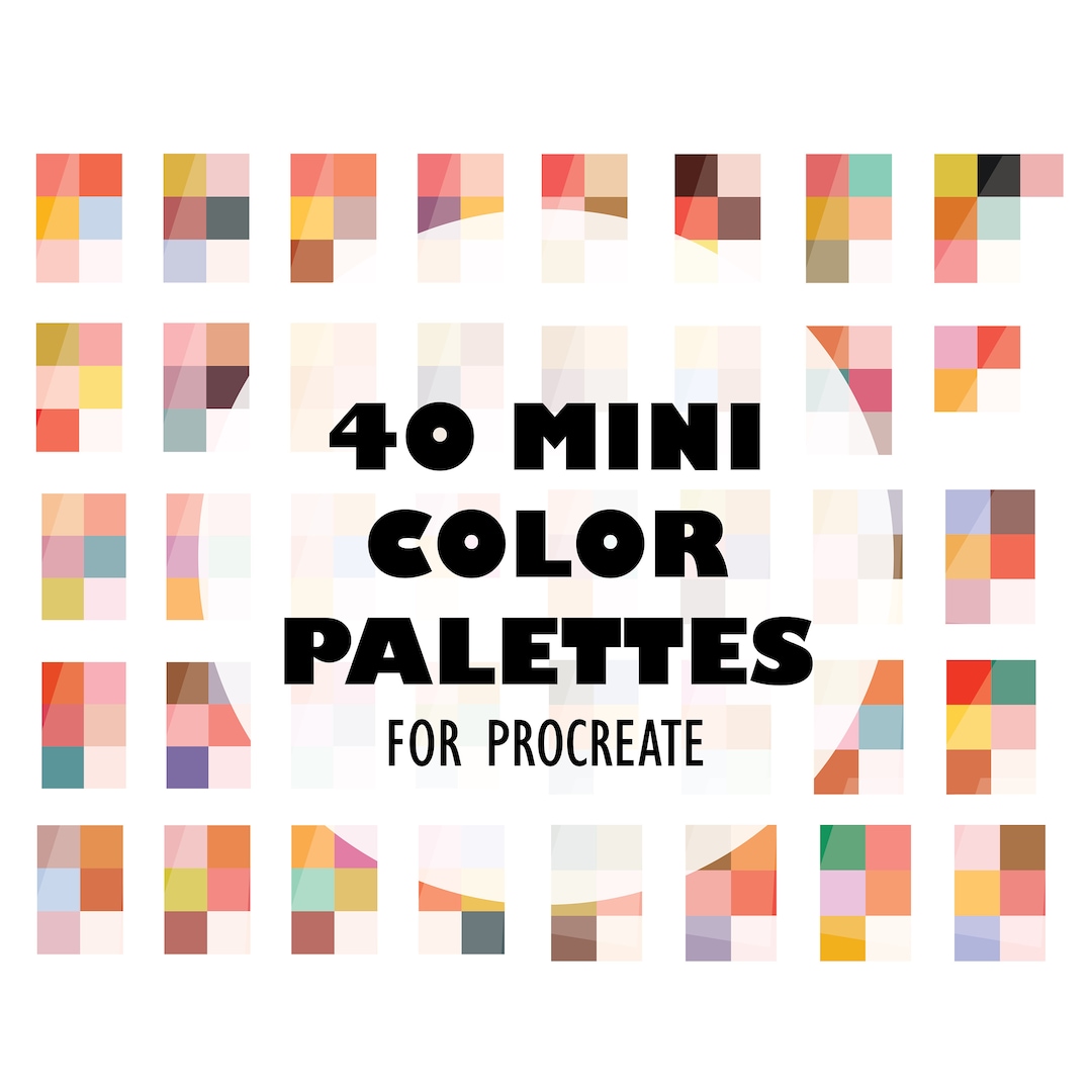 Procreate Color Palette, Procreate Color Palette Bundle, Pack of ...