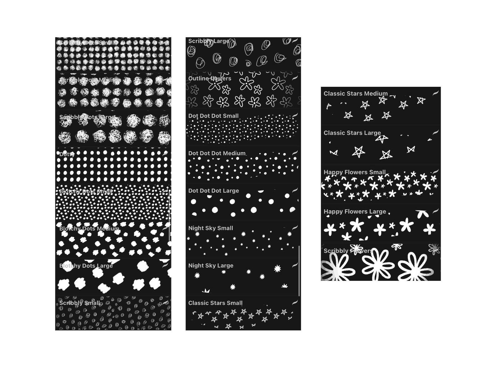 Seamless Pattern Brushes Pattern Brushes for Procreate - Etsy