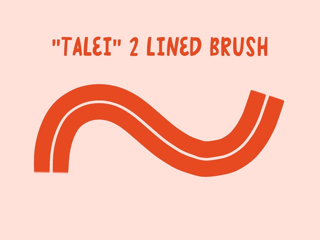 Multi Line Procreate Brush Multiline Procreate Brush 2 Line Brush