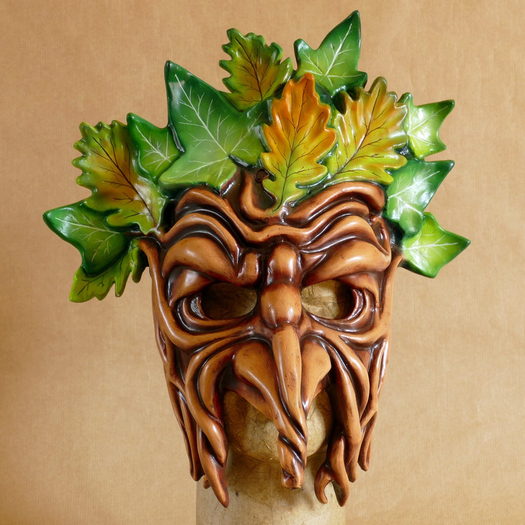 The Green Man - Tree Man MASK - Etsy