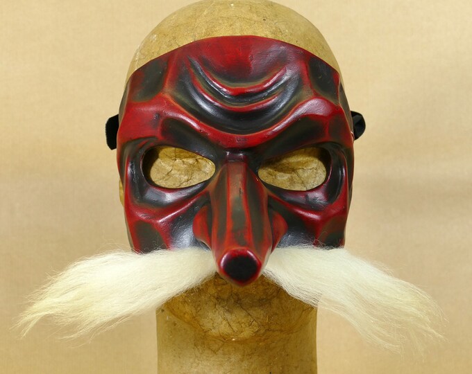 Commedia Dellarte Mask in Papier Maché: Capitano With - Etsy