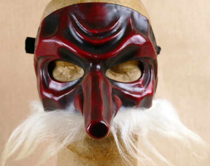 Commedia Dell’arte Mask in Papier Maché: Capitano With Moustache - Etsy
