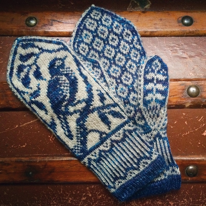 PDF Knitting Pattern - Songbird Mittens - Etsy