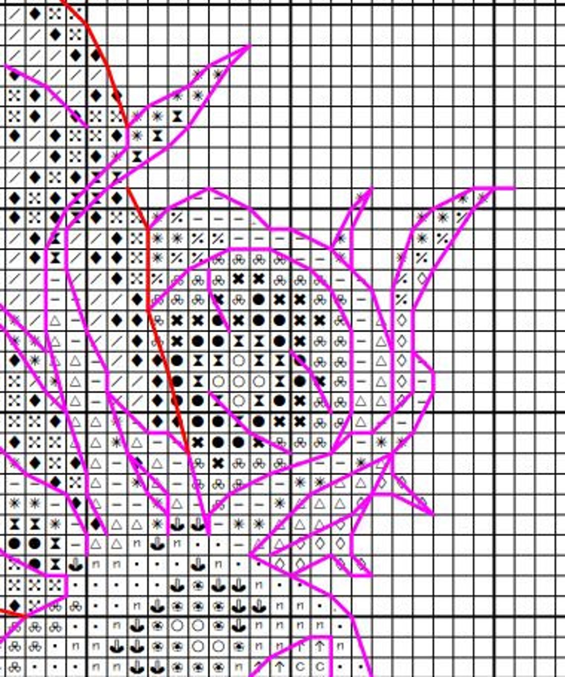 Cross-stitch Scheme Notes of Autumn Embroidery Pattern PDF - Etsy