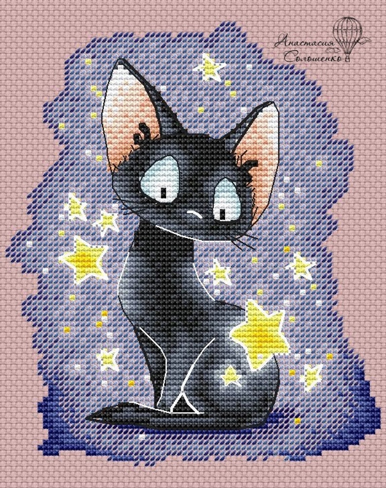 Cross-stitch Scheme Night Hunting Embroidery Pattern PDF - Etsy