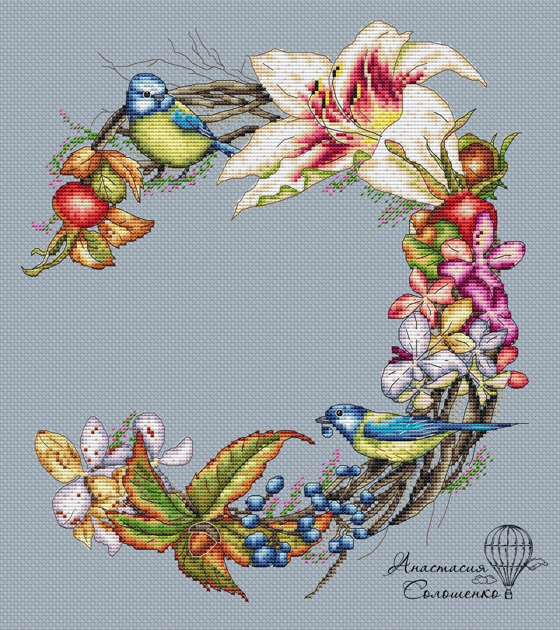 Cross-stitch Scheme Notes of Autumn Embroidery Pattern PDF - Etsy