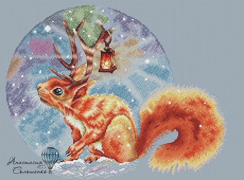 Cross-stitch Scheme Visiting the Singing Sky Embroidery Pattern PDF - Etsy