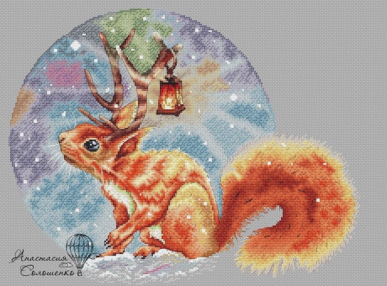 Cross-stitch Scheme Visiting the Singing Sky Embroidery Pattern PDF - Etsy