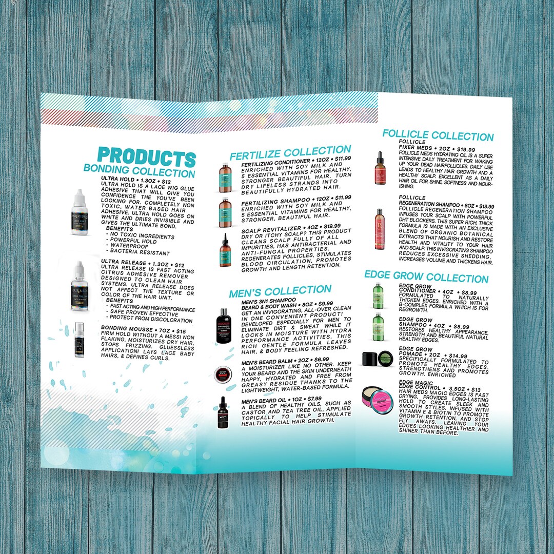 CUSTOM BROCHURE DESIGN - Etsy