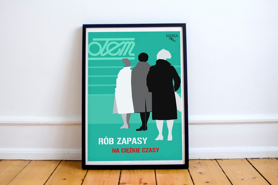 Retro Poster Polish Design Mnimal Vintage PRL Illustration - Etsy