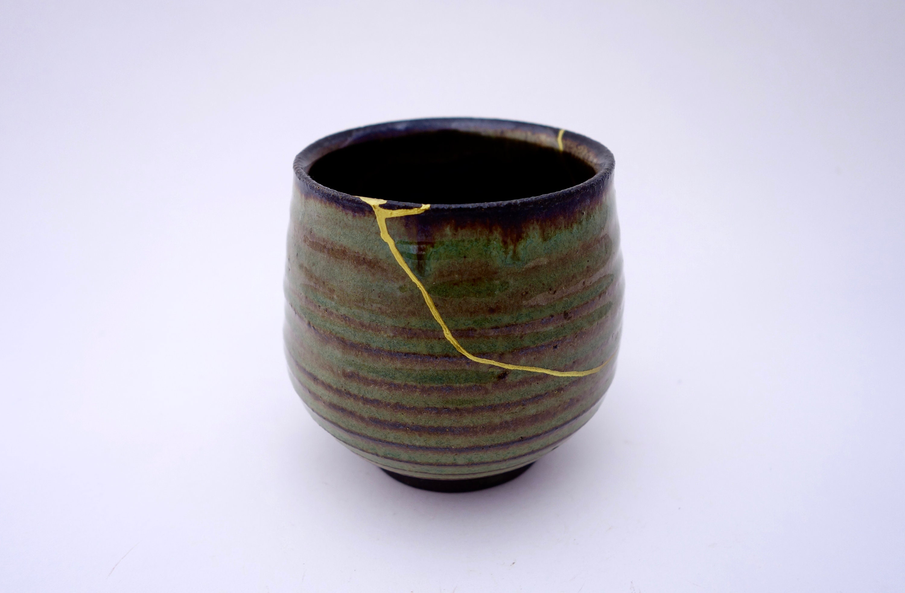 Kintsugi Pottery Kintsukuroi Tea Bowl Puro Kintsugi Traditional Repair ...