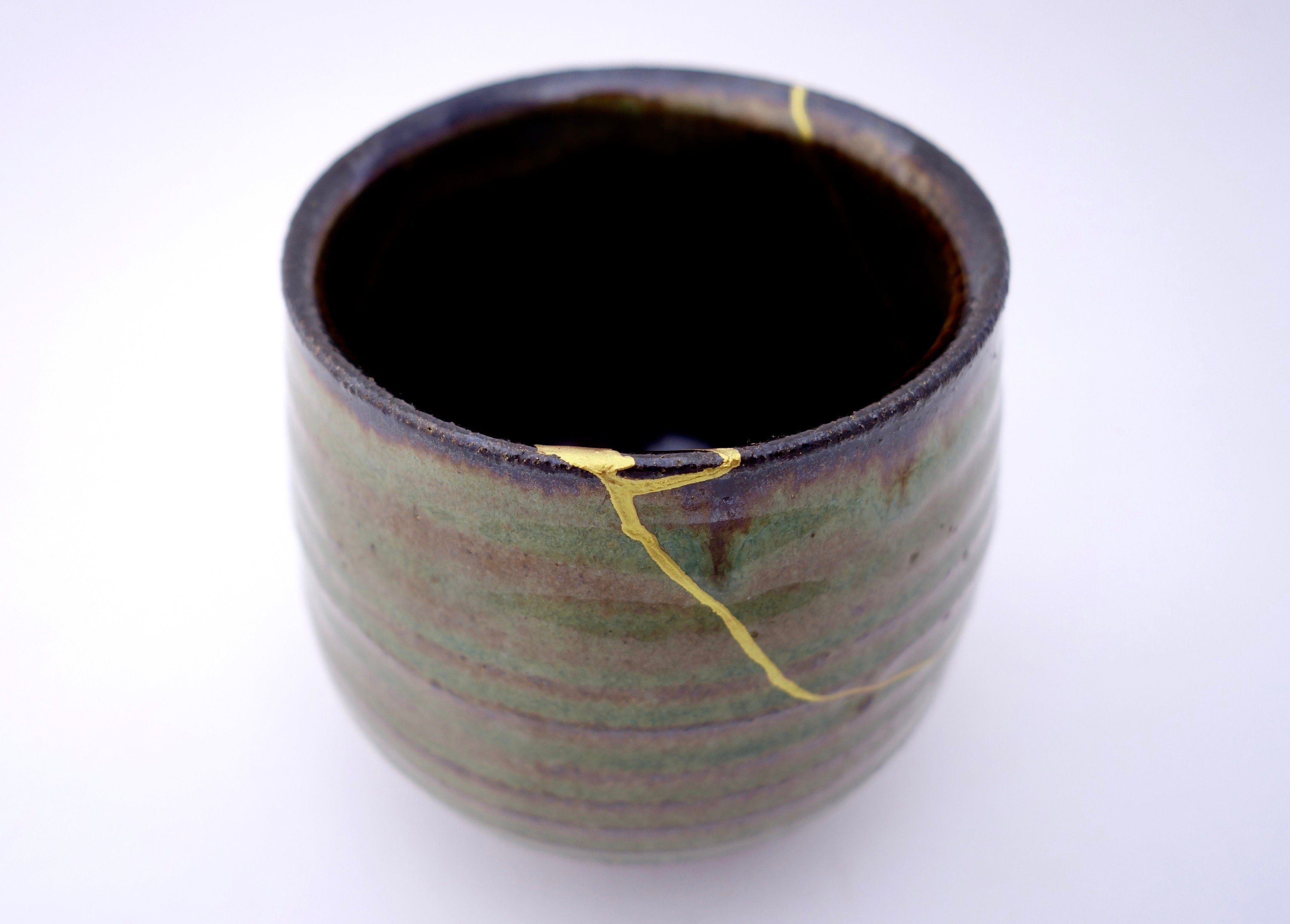 Kintsugi Pottery Kintsukuroi Tea Bowl Puro Kintsugi Traditional Repair ...