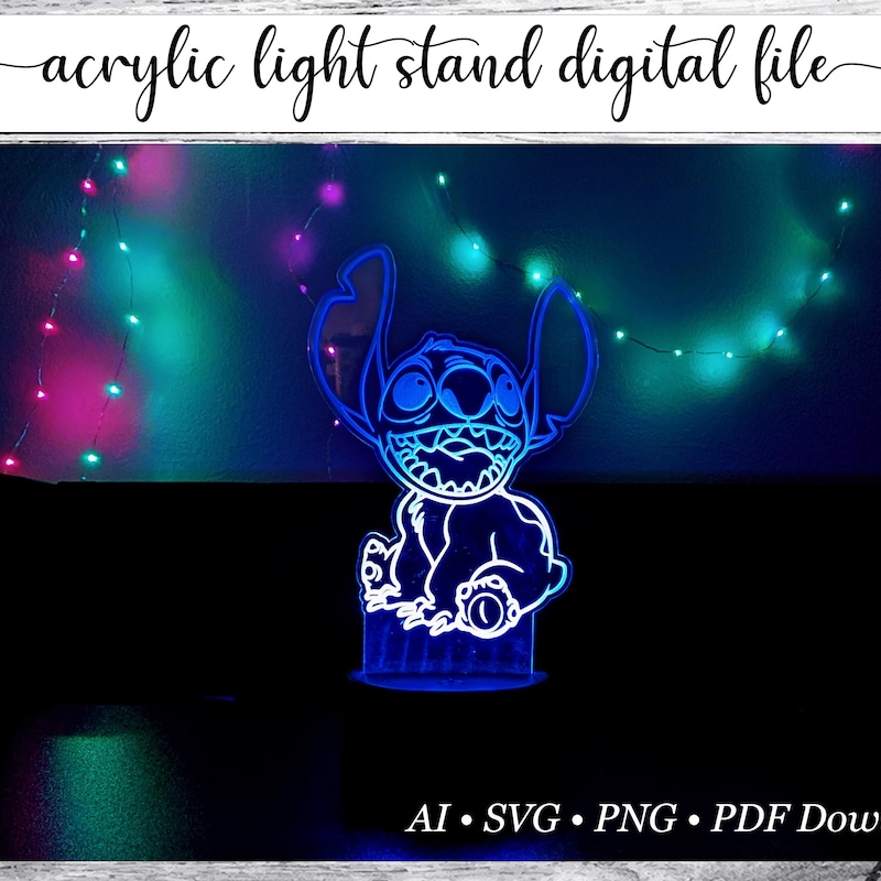 Alien Acrylic Night Light - Etsy