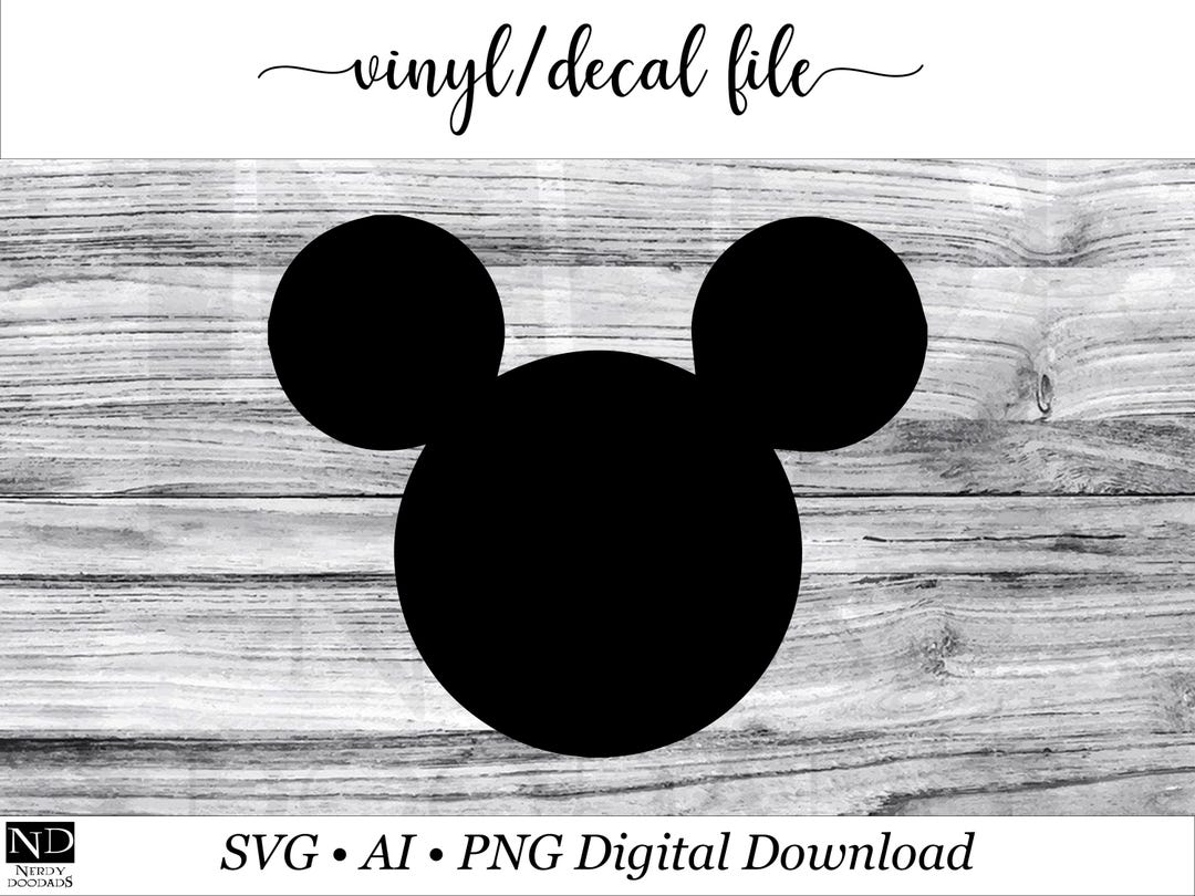 Nerdy Vinyl Decal, Car Decal, Cartoon Mouse Decal, Cartoon Mouse ...