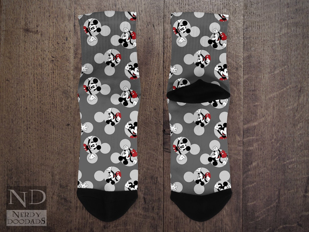 Kids and Toddler Socks, Cute Mouse Inspired Socks, Kids Crew Socks ...