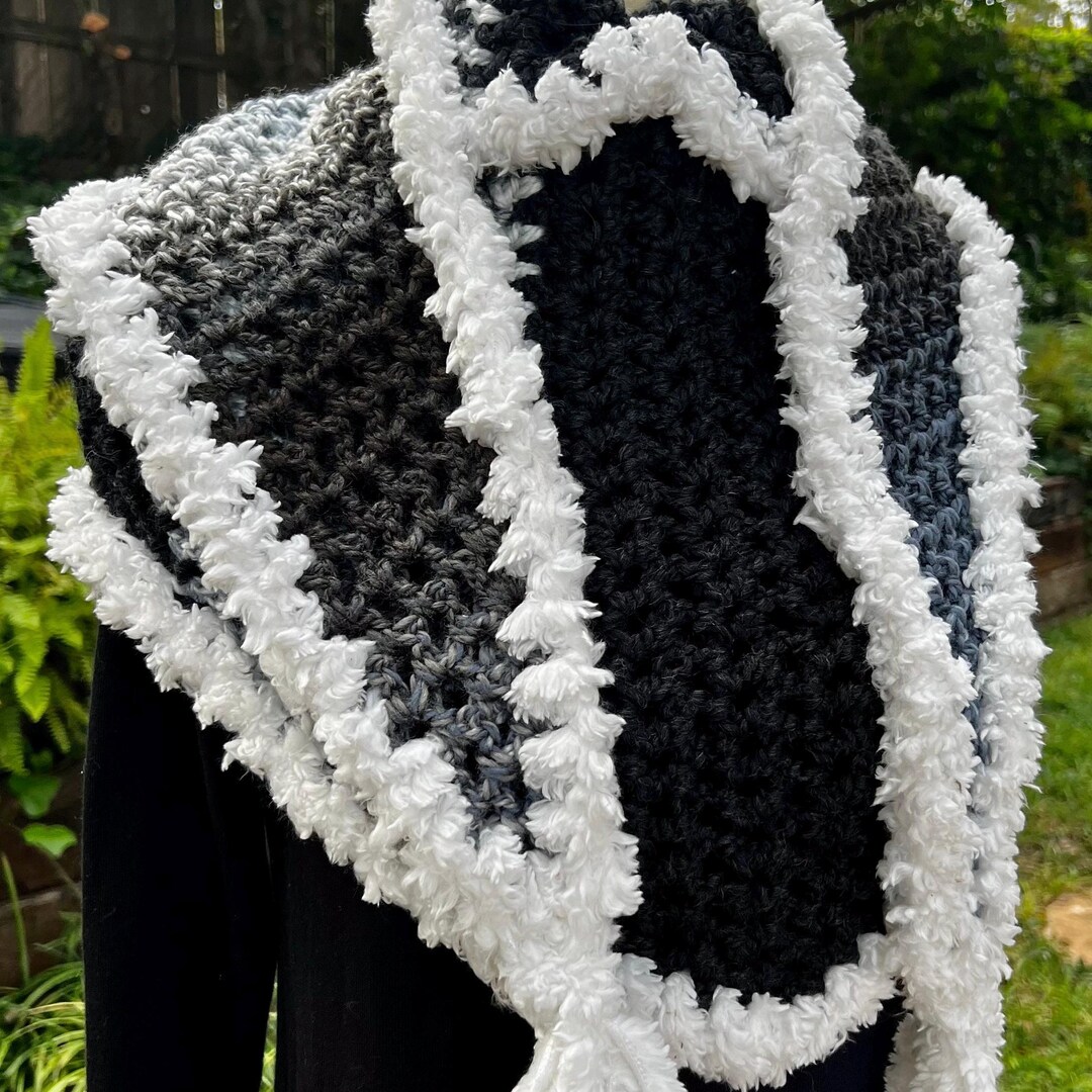 Outlander Style Faux Fur Triangle Wrap - Stylish, Unique and One of a ...