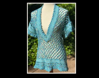 Freeform Crochet Top | Etsy