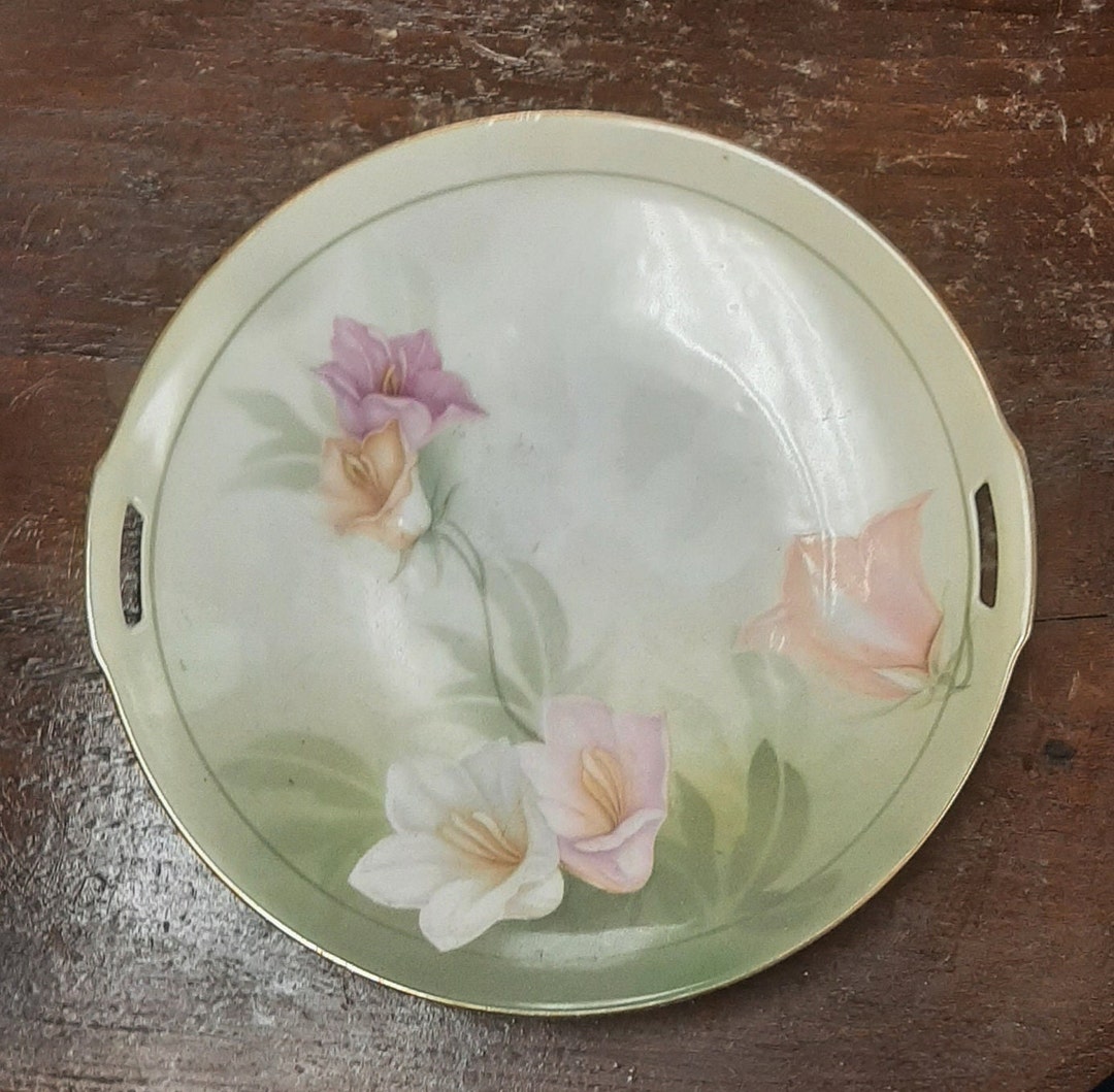 R S Germany Cake Plate Featuring Flowers - Etsy