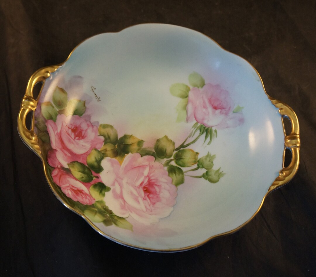 Nippon Hand Painted Dish Artist Signed - Etsy